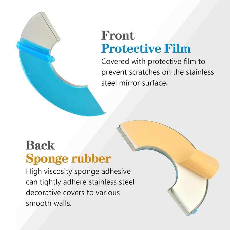 Jual Ring Cover Penutup Lubang Dinding Pipa Split Stainless Steel Wall ...