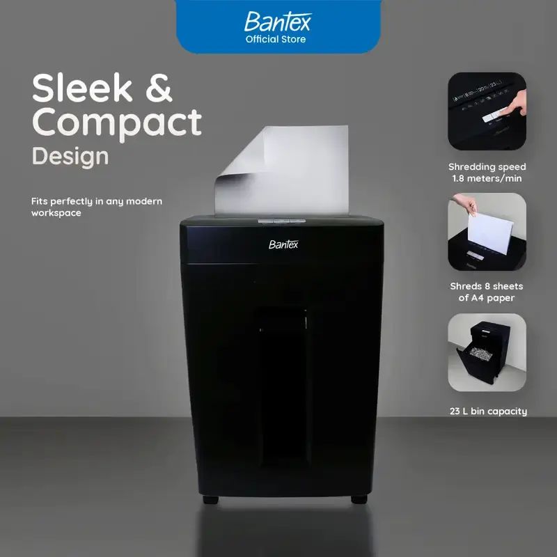 Promo Bantex Mesin Penghancur Kertas / Paper Shredder Micro Cut ...