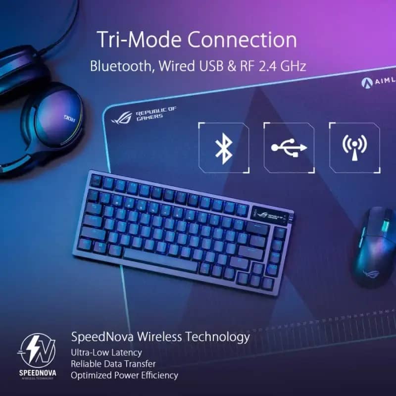 Jual Asus Azoth 75 Wireless Diy Custom Gaming Keyboard Dengan Display ...