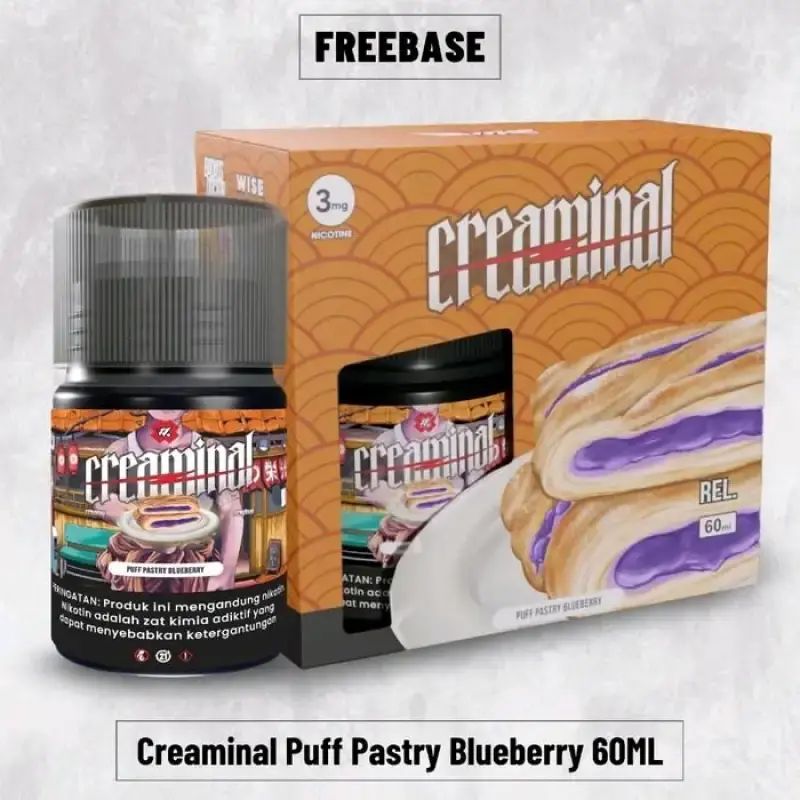 Jual Creaminal Blueberry Puff Pastry Cream Original 60ml - Nic 6mg Di ...