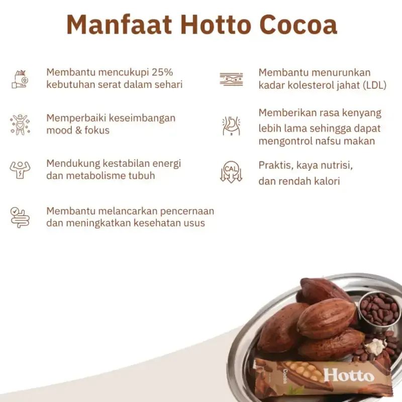 Jual Hotto Cocoa Multigrain With Dark Cocoa 1 Pouch 16 Sachet Multi ...