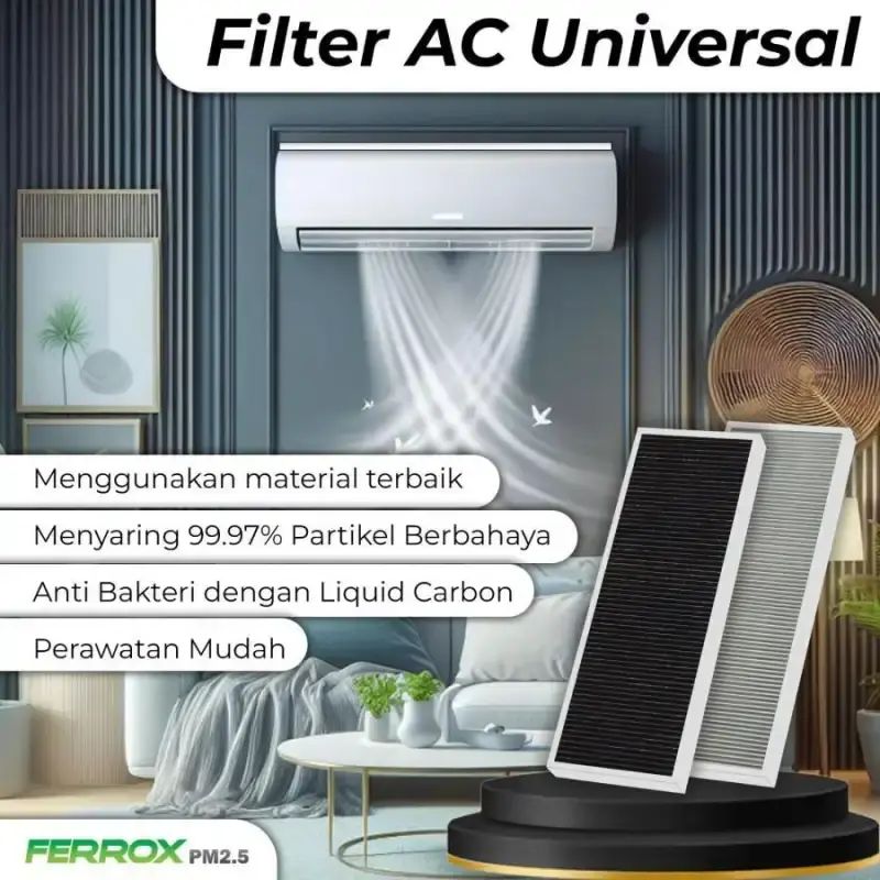 Jual Ferrox Filter Udara Ac Rumah Dengan Bahan Fiber Composite Karbon ...