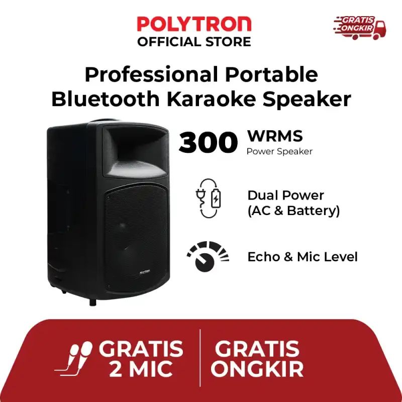 Promo Polytron Speaker Aktif Portable Pas Pro15gp3 Diskon 9% Di Seller ...