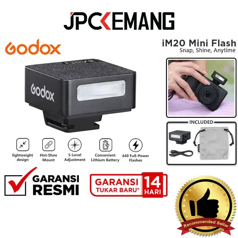 Promo Jpc Kemang Godox Im20 Mini Flash Camera Godox Im 20 Flash Light ...