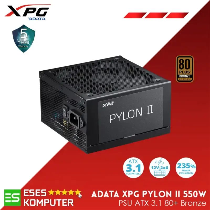 Jual Psu Adata Xpg Pylon Ii 550w Atx 3.1 80+ Bronze 550 Watt Di Seller ...