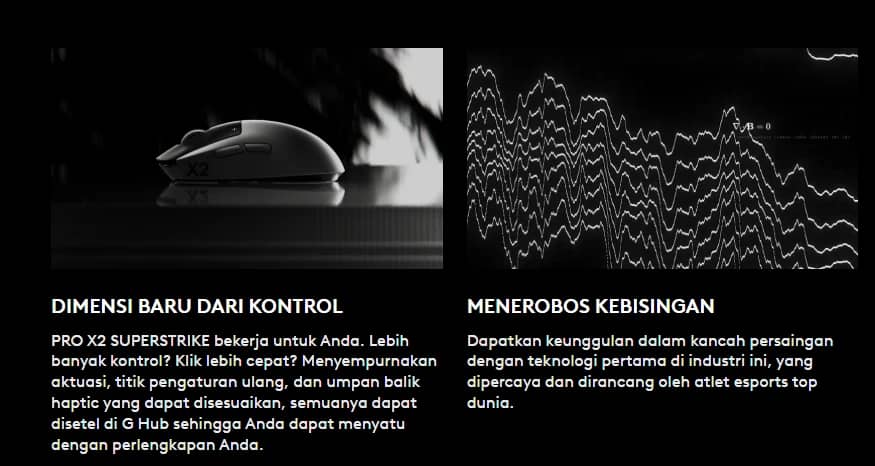 Jual Logitech G Pro X2 Superstrike Lightspeed Wireless Gaming Mouse ...