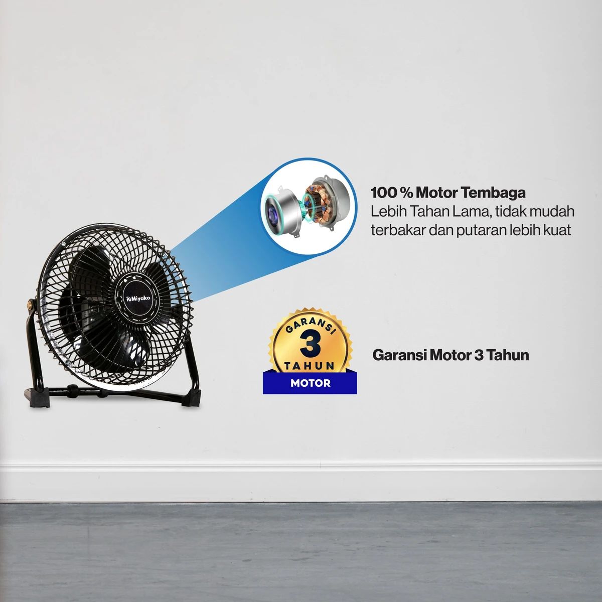 Jual Miyako Kad-06 Kipas Angin Mini Portable Desk Fan Mini Desk Fan ...