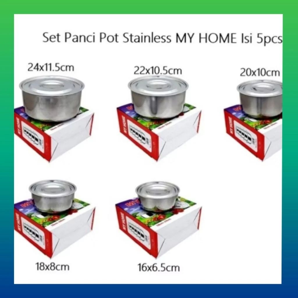 Jual Set Panci Stainless Steel 5 Susun Dengan Desain Praktis Dan Mudah ...