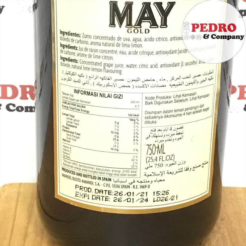 Jual May Gold Sparkling Fruit Juice Fruit Cocktail 750 Ml - Jus Buah ...