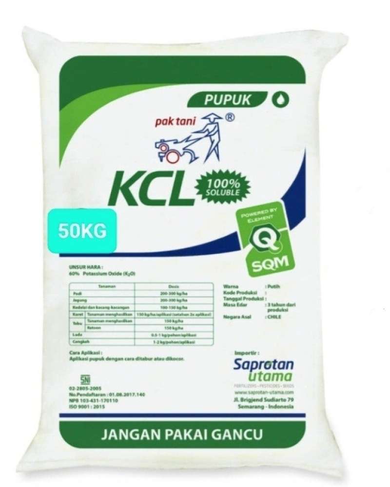 Jual Harga Pupuk Kcl 50 Kg Original Murah - Harga Diskon Agustus 2024 ...