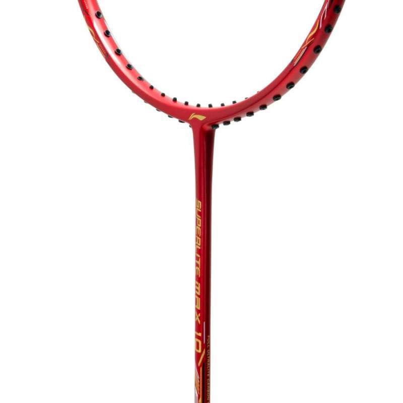 Promo New Full Set Raket Badminton Lining Superlite Max 10 Dark Red ...