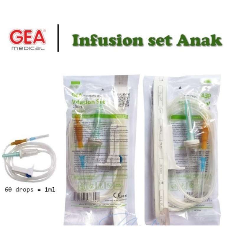 Jual Infusion Set Anak / Infus Set Anak & Dewasa / Selang Infus Anak ...