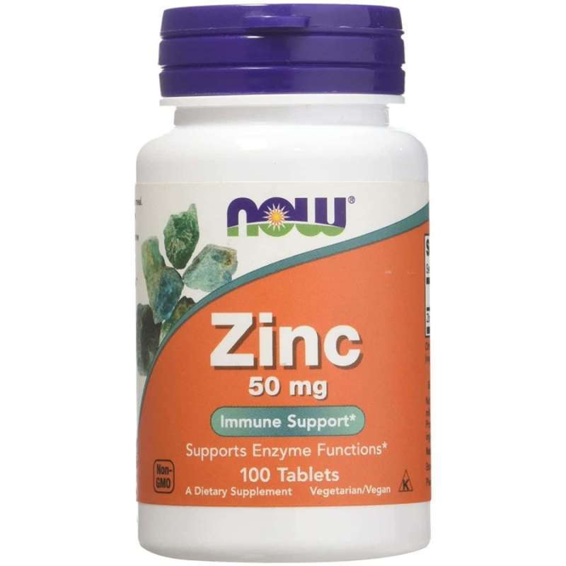 Jual Now Foods Zinc 50 mg NOW 100 tablets / Vitamin Zinc 50mg di Seller ...