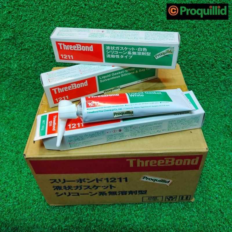 Jual Lem Threebond 1211 Rtv Silicone Liquid Gasket White 100g Sealant ...