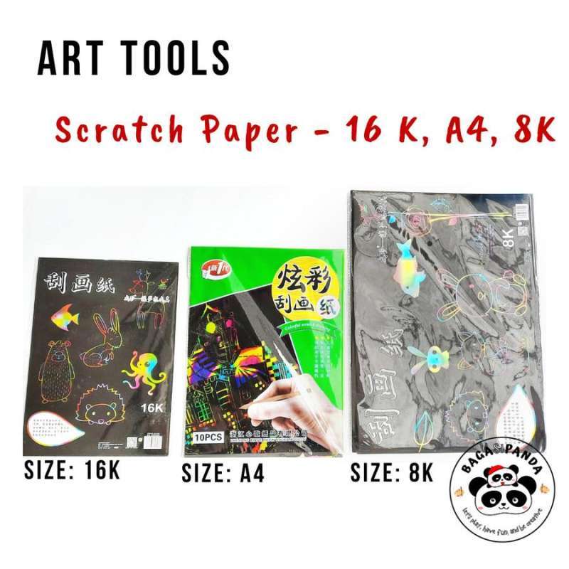Jual Scratch Paper Rainbow/ Aktivitas Anak / Kertas Menggambar Anak ...