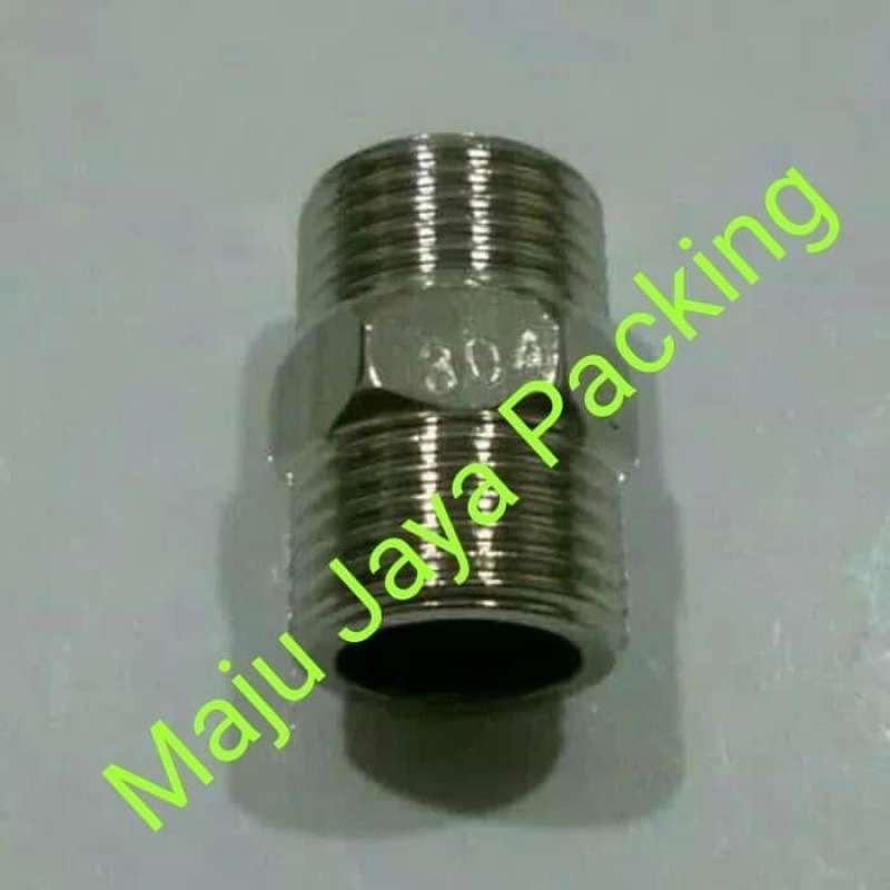 Jual Double Nepel Stainless Ss 304 Ukuran 1-1/2 Inchi Di Seller Maju ...