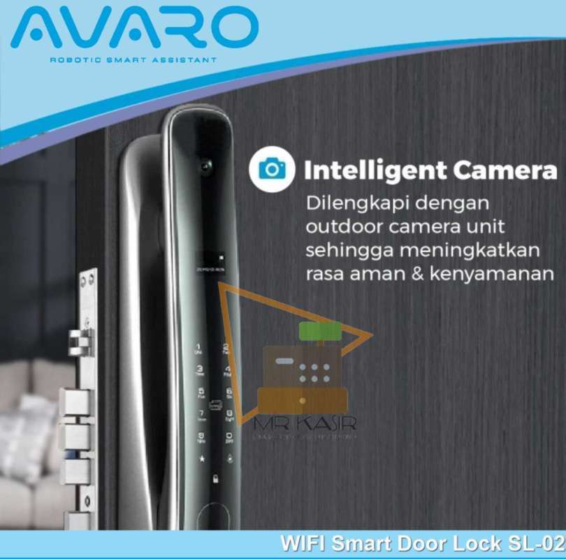 Jual Avaro Smart Door Lock Kunci Pintu Pengaman Security Digital Wifi Sl02 Di Seller S_living ...