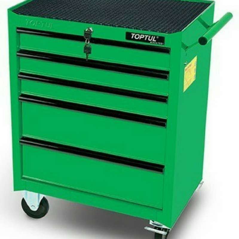 Promo Mobile Tool Trolley 5 Drawer General Series Green Toptul TCAA0501 ...