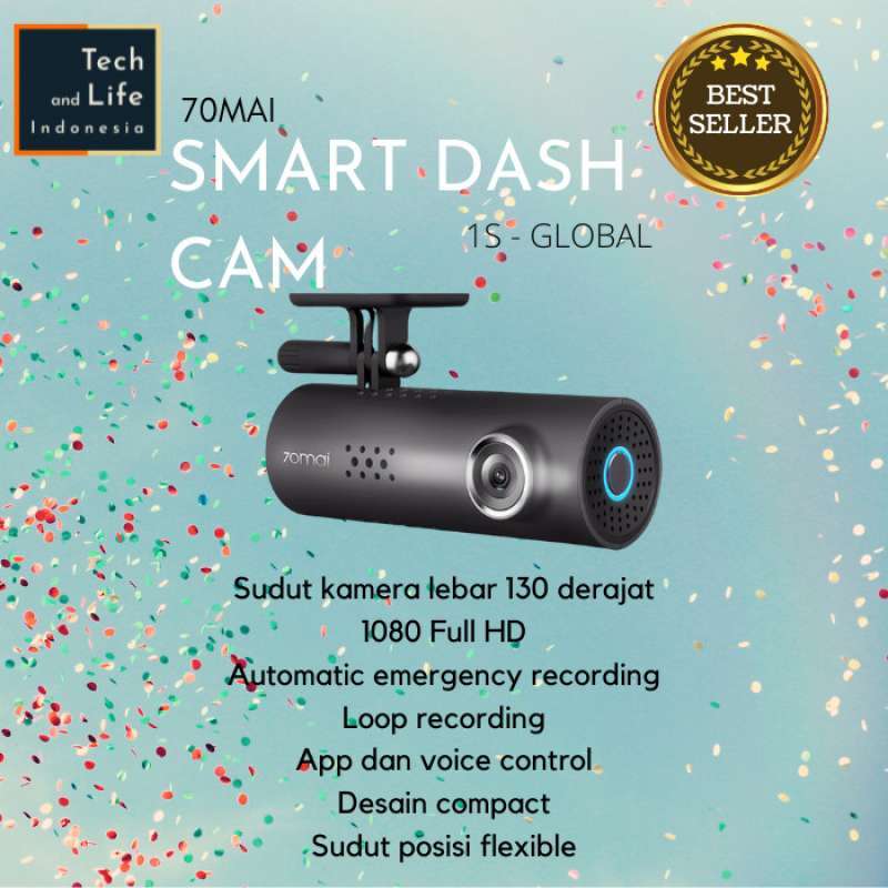 Promo 70Mai Smart Dash Cam 1S - Global Diskon 9% di Seller Mastaera ...