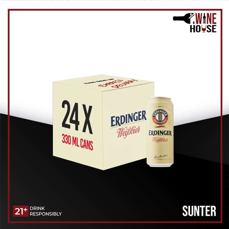 Jual Erdinger Weissbier Beer (500ml x 24 Can) di Seller Wine House ...