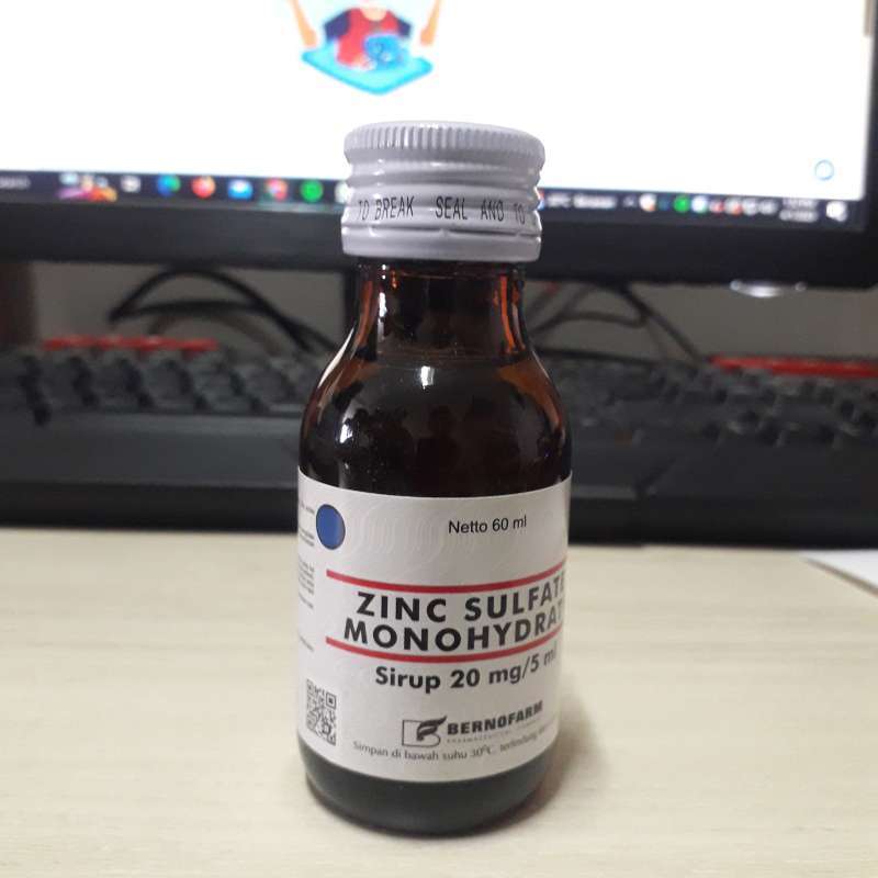 Jual Zinc Sulfate Monohydrate Bernofarm 20 Mg/5 Ml Syrup 60 Ml Di Seller Apotek Hanira - Marga ...