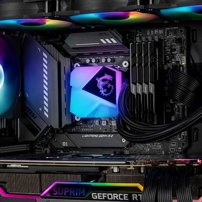 Promo MSI MAG CORELIQUID C360 ARGB 360MM LIQUID AIO WATER CPU COOLER ...