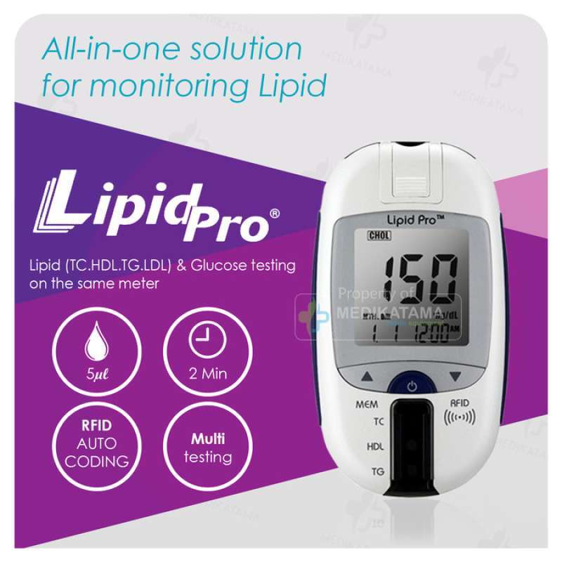 Promo Lipid Pro Meter Check Cholesterol, Trigliceride (TC, TG, HDL ...