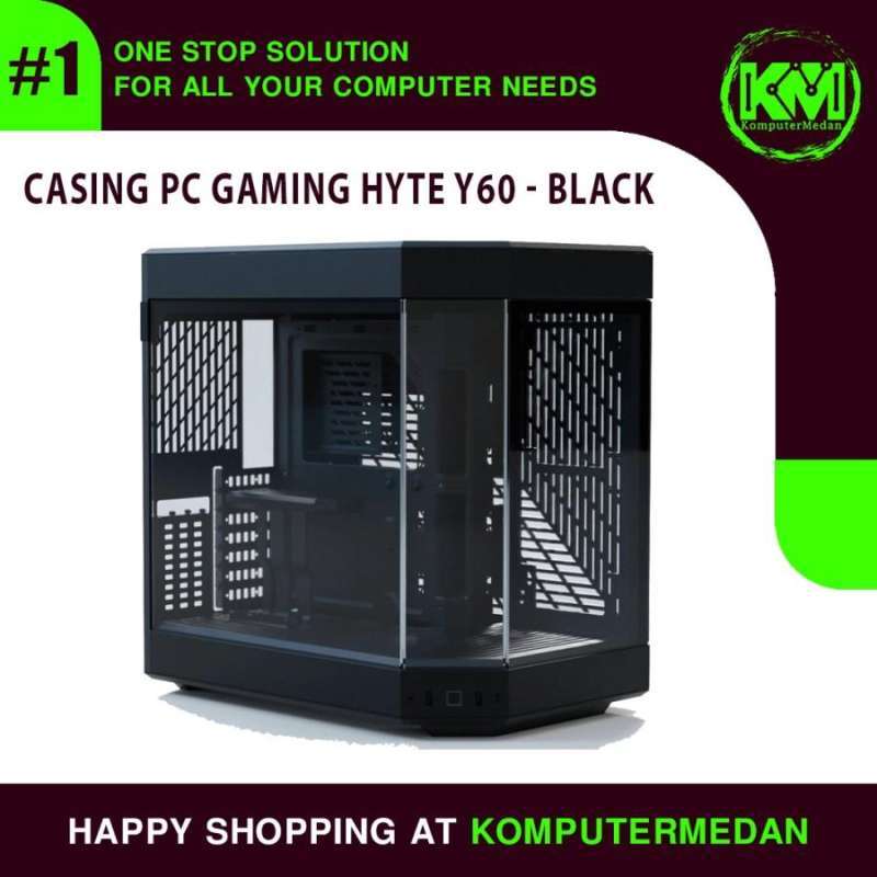 Jual Casing PC Gaming HYTE Y60 - Black (E-ATX, Tempered Glass) di ...