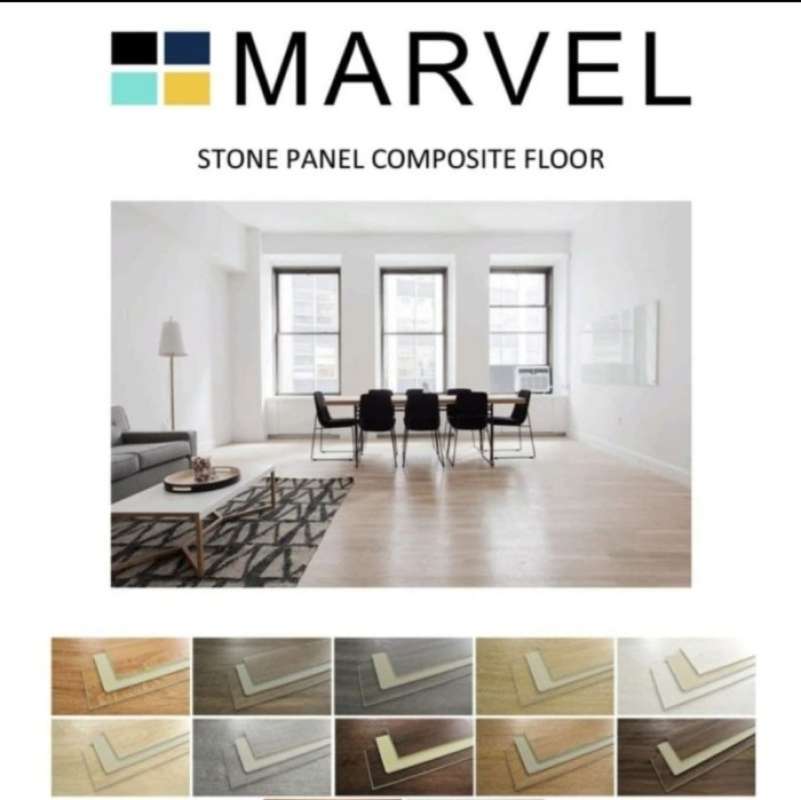 Promo SPC Floor Marvel Lantai Vinyl Click SPC Diskon 23% di Seller ...