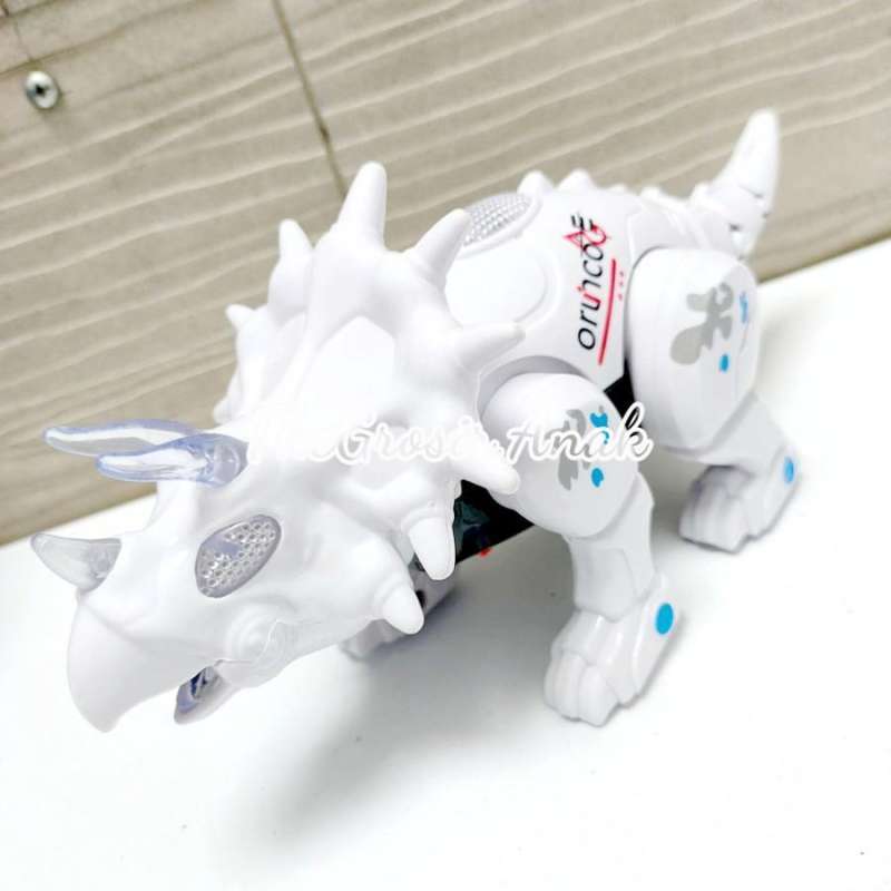 Jual Machine Dinosaur Robot Dino Dinosaurus Triceratops Suara Jalan ...