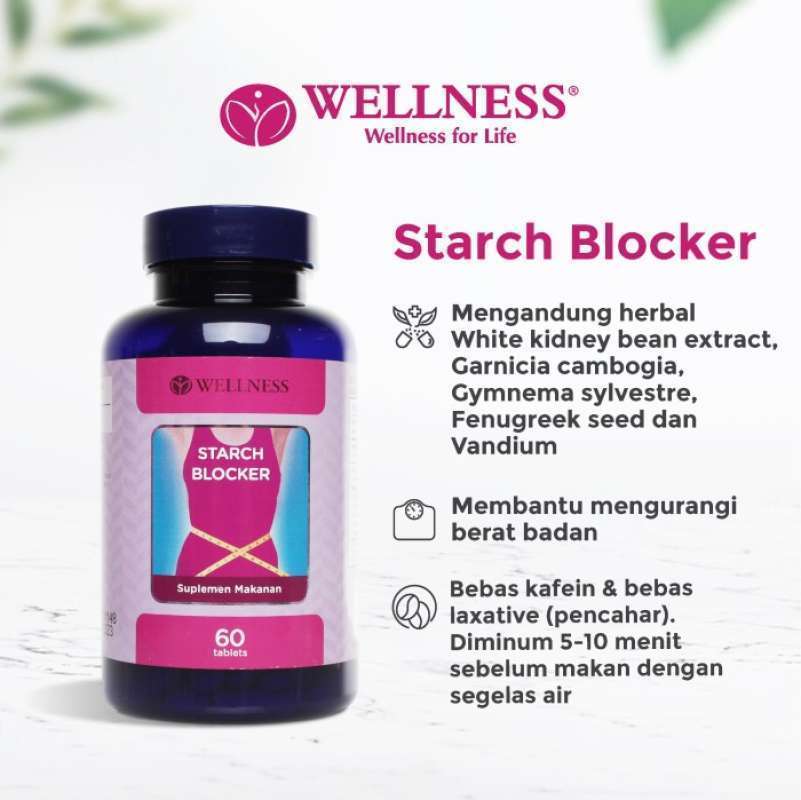 Promo Wellness Starch Blocker 60 Tablets Diskon 52% Di Seller Herbal ...