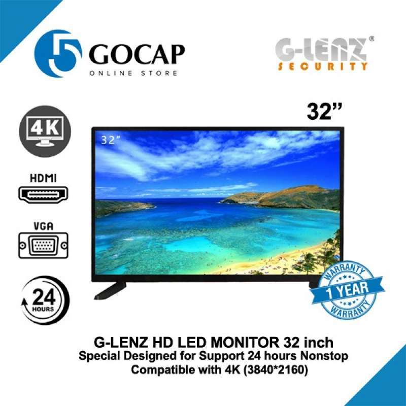 Promo GLENZ MONITOR LED 32 INCH 4K - GARANSI RESMI Diskon 23% di Seller ...