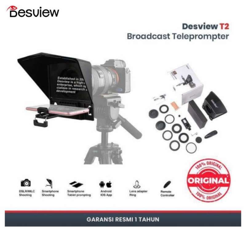 Promo Desview T2 Broadcast Teleprompter Diskon 7% di Seller KurstMarts ...