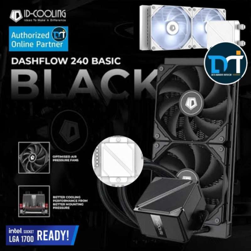 Promo Id Cooling Dashflow 240 Basic - Aio Liquid Cpu Cooler Intel & Amd Diskon 23% Di Seller ...