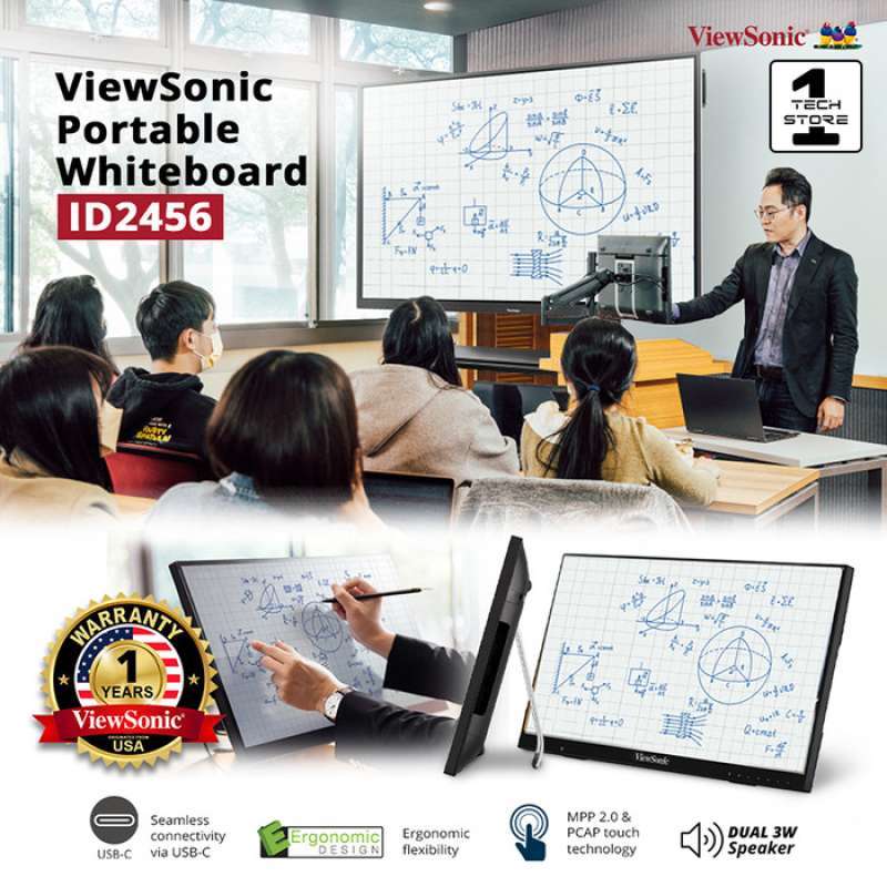Promo Pen Display Touch Monitor ViewSonic ID2456 |24 Screen Drawing ...
