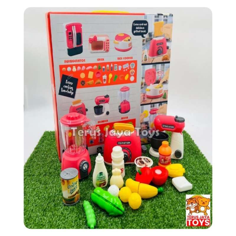 Jual Mainan Blender Mainan Anak Mixer Mesin Roti Panggang Buah Potong di Seller Terus Jaya Toys ...