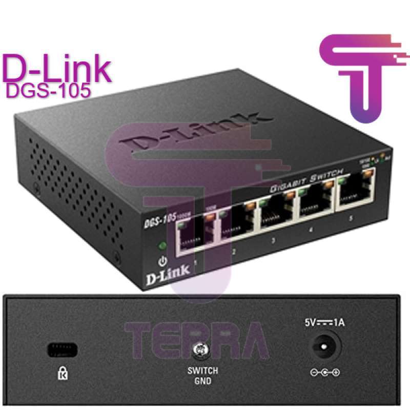Promo Dgs-105 5-port Gigabit Desktop Switch Metal Casing Diskon 23% Di ...