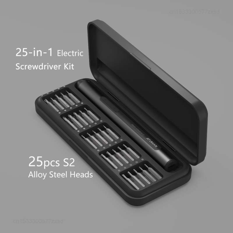 Promo Duka Atuman E1 Electric Precision Screwdriver 25 In 1 Type-c ...