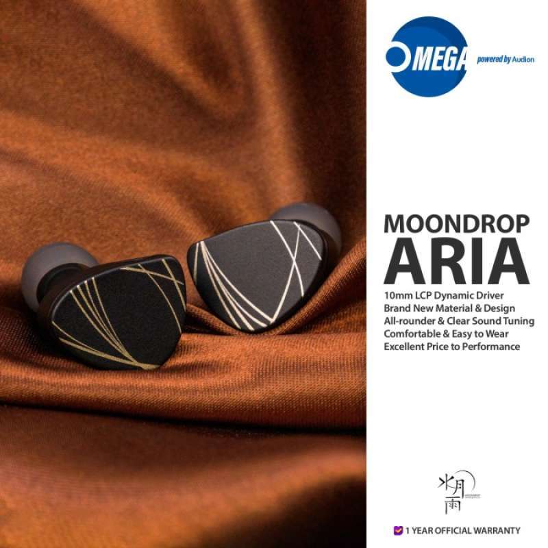 Promo MOONDROP ARIA 10mm LCP Diaphragm Dynamic Driver 2pin HiFi In-ear ...