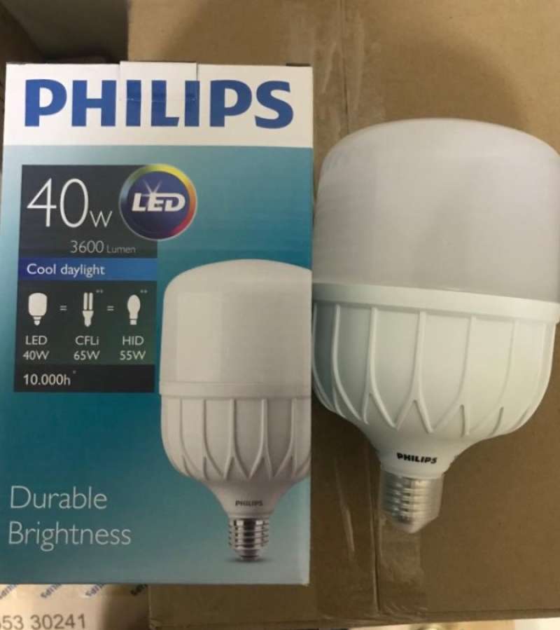 Promo Philips LED Bulb Jumbo TForce Core HB 40 Watt E27 - Multicolor ...