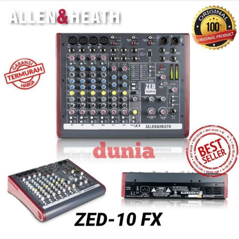 Jual Mixer Allen Heath ZED 10 FX Original di Seller Focus ID - Cilandak ...