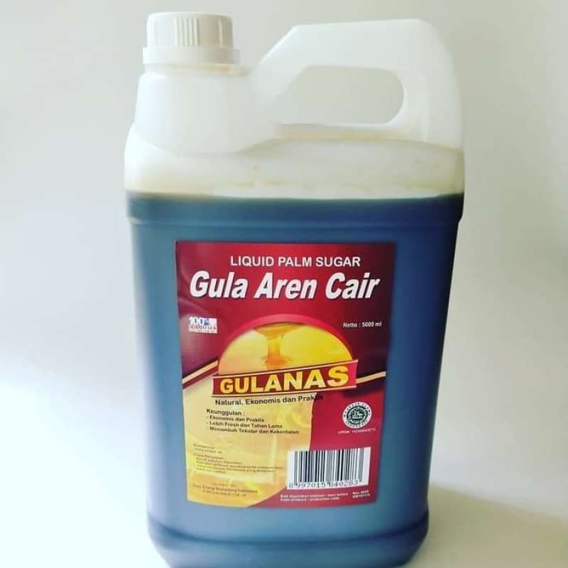 Jual Gulanas Gula Aren Cair 5 Liter Kemasan Jerigen Produk Asli ...
