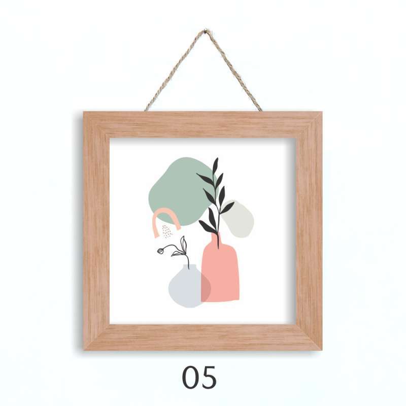 Jual Hiasan Dinding Frame Kayu Minimalis Aesthetic Scandinavian Nordic ...