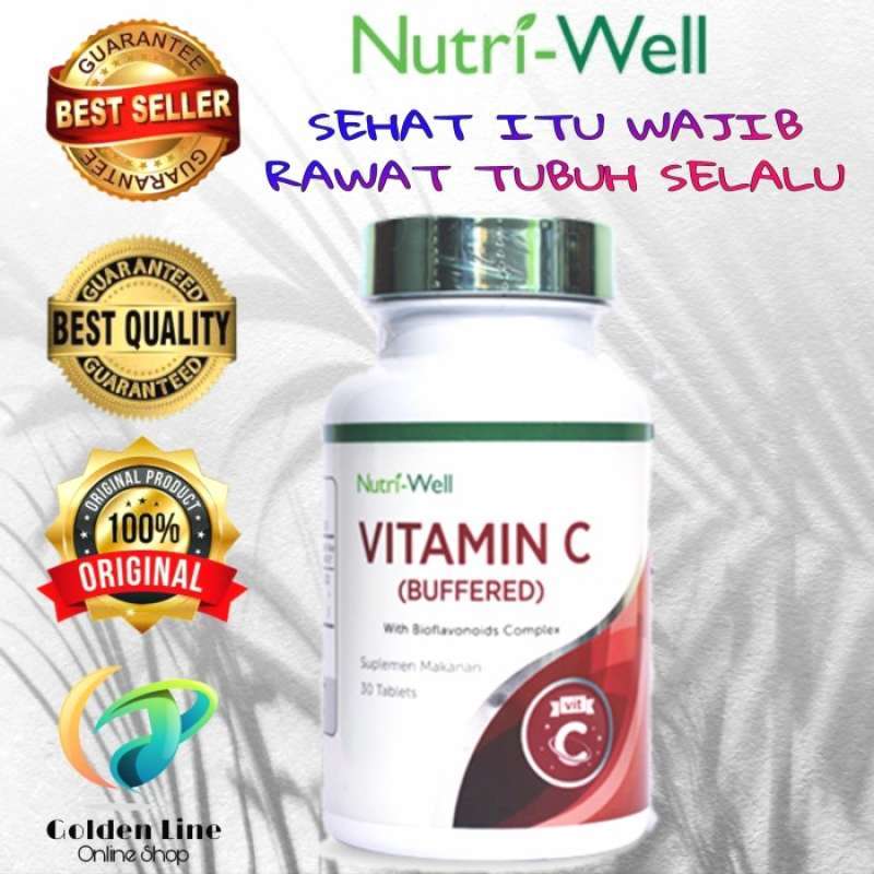 Promo NUTRIWELL Vitamin C Buffered 30 Tablets Diskon 23% di Seller Abata Shop - Kalibata, Kota ...