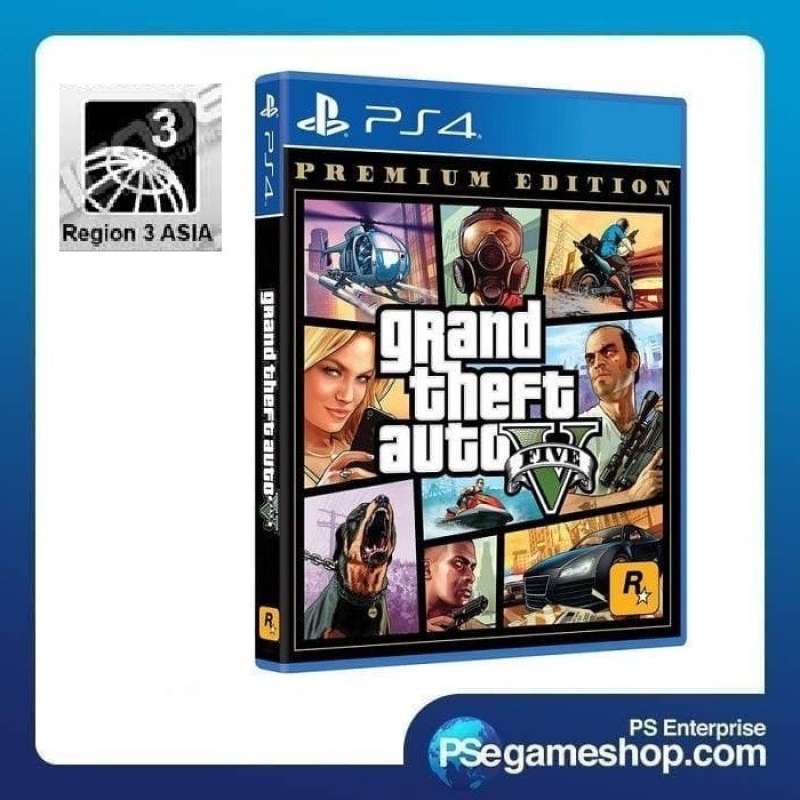 Jual Ps4 Grand Theft Auto V / GTA V Premium Edition (English) di Seller PSEGAMESHOP Official ...