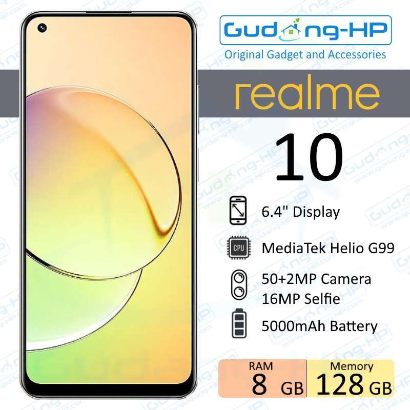 Jual Realme 10 4G 8/128 GB Garansi Resmi di Seller Gudang-hp.com ...