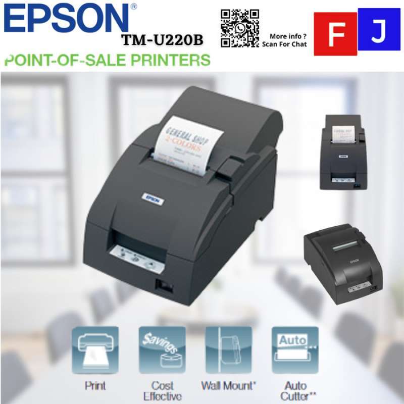 Jual Epson Tm-u220b-776 / Tmu 220b Usb Receipt Printer (auto Cutter) Di ...