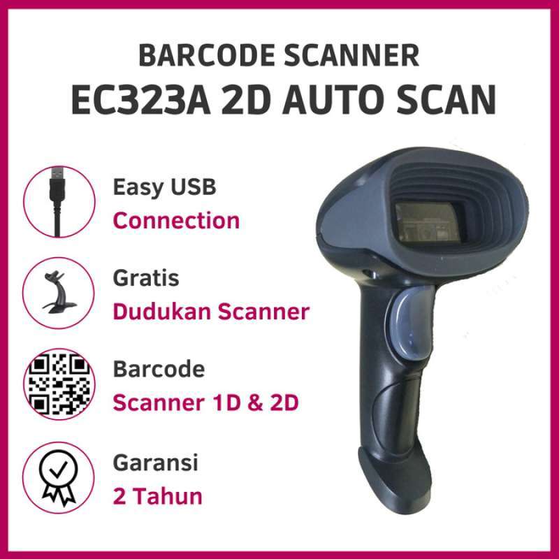Promo Barcode Scanner E-Faktur 2D/1D All Id Ec323A (Qr Code-Efaktur) Diskon 8% di Seller ...