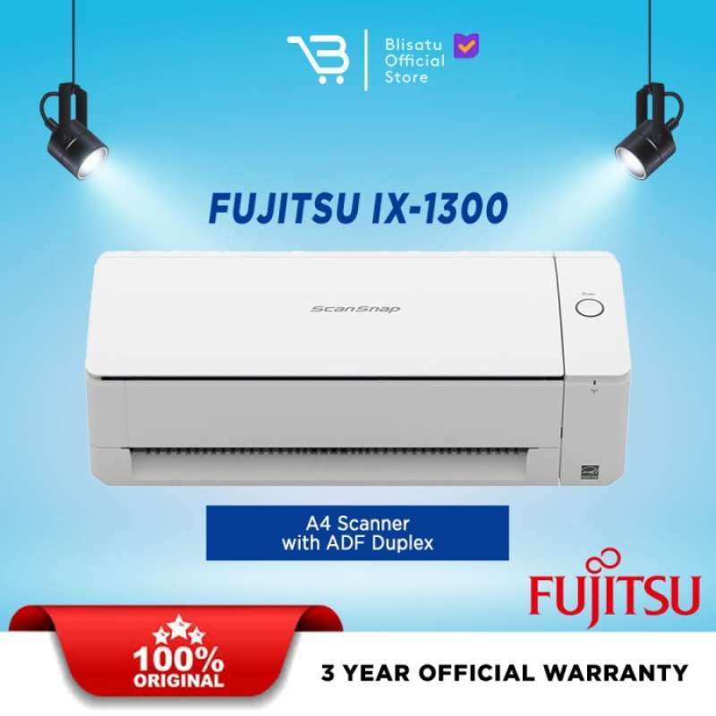 Jual Scanner Fujitsu Series Ix-1300 Garansi Resmi di Seller Tumenggung ...