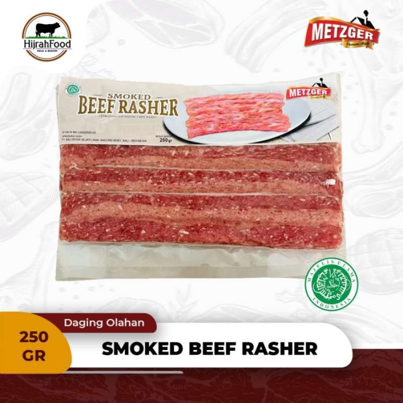 Jual Metzger Smoked Beef Rasher / Daging Bacon Sapi Asap Di Seller Hijrahfood Meatshop Depok ...